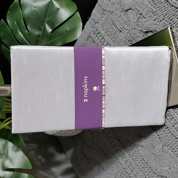 Dining | 5for1 Nip 2 Shimmering Silver Napkins | Poshmark